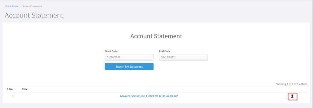 How to generate a Account Statement • Conetix